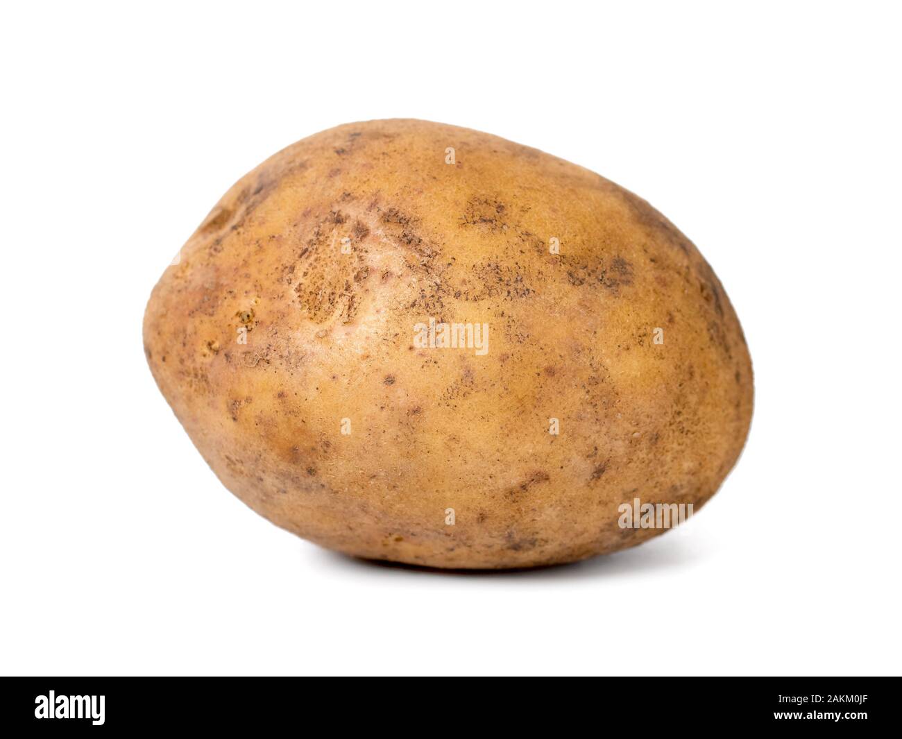Single potato isolated on white background. Vegetable Stock Photo - Alamy