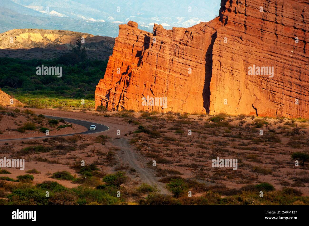 Beautiful scenery at Quebrada de Cafayate on the road Salta-Cafayate ...