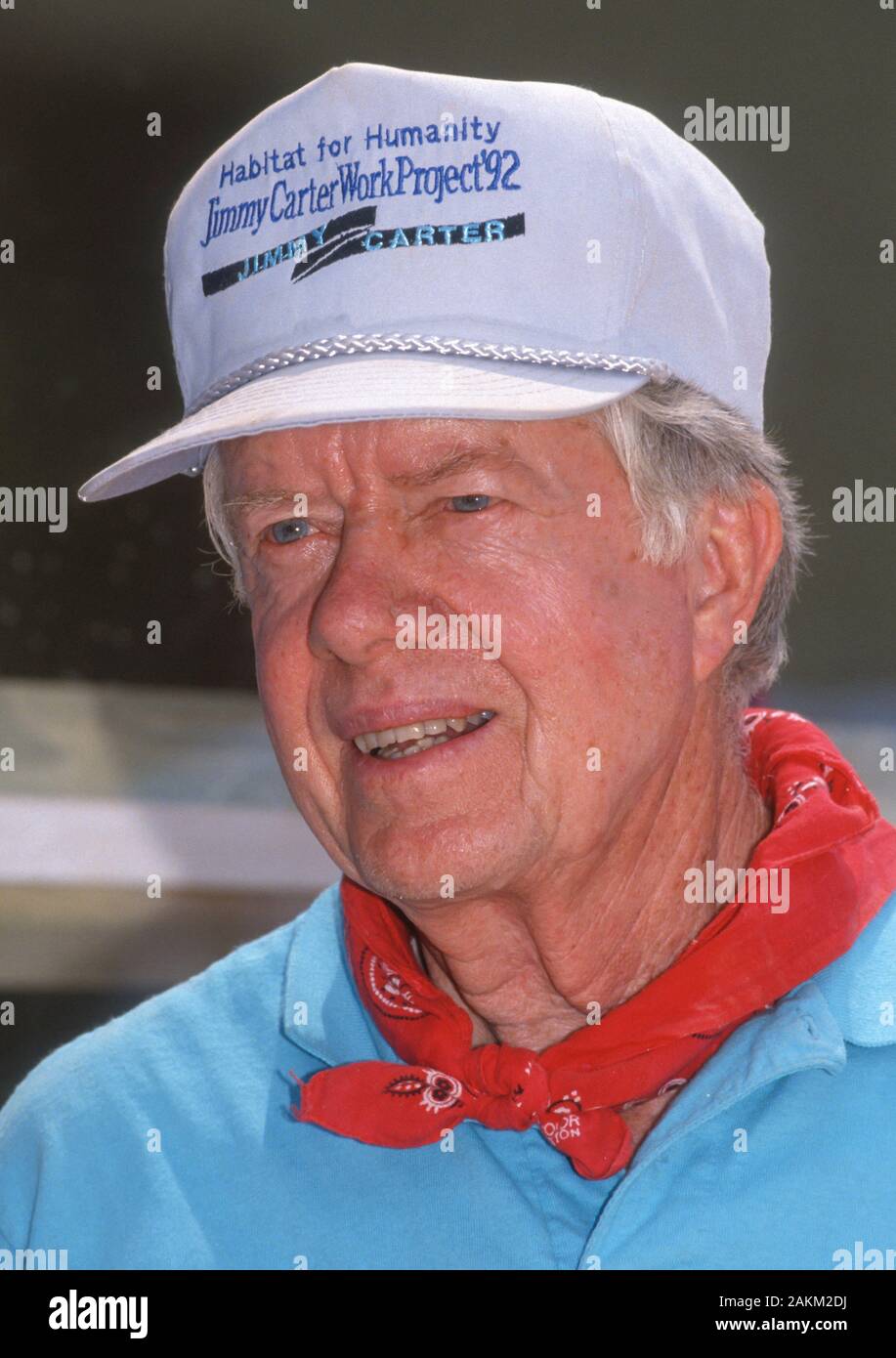 WASHINGTON, DC, USA - JUNE 18, 1992: President Jimmy Carter, Habitat ...