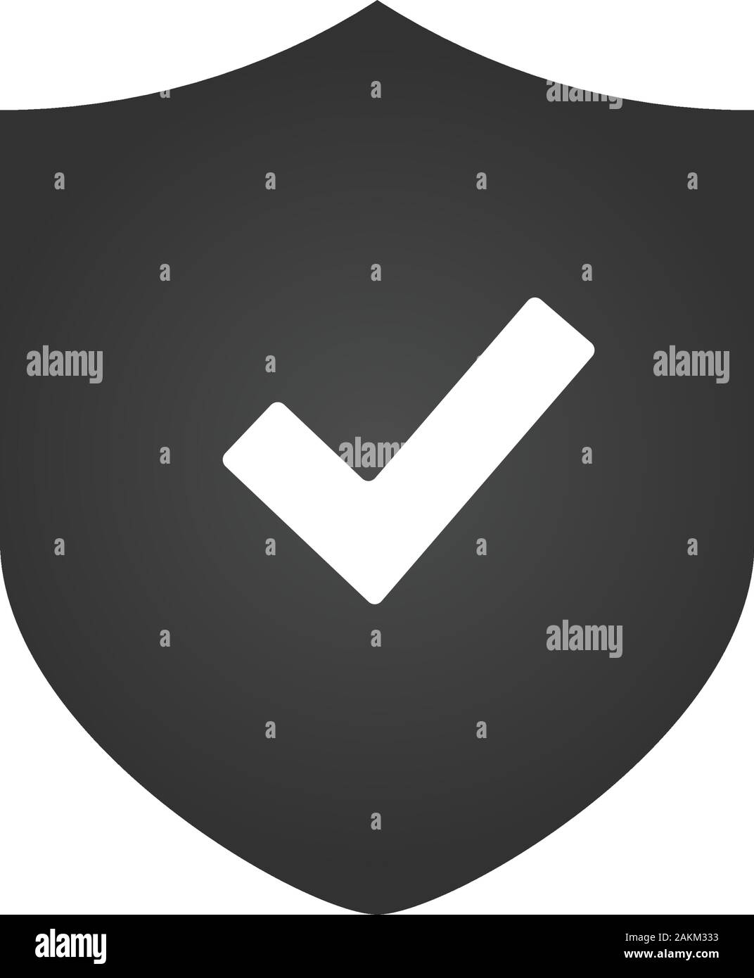 Shield check mark logo icon design template, vector illustration Stock ...