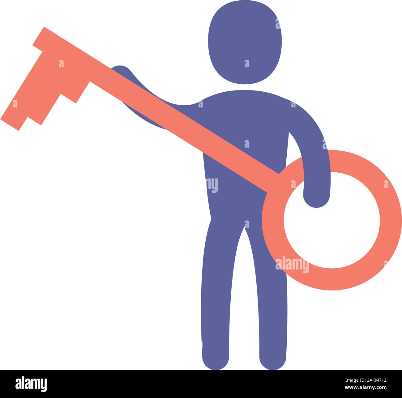 Avatar with key design of Security lock access door house safe safety ...