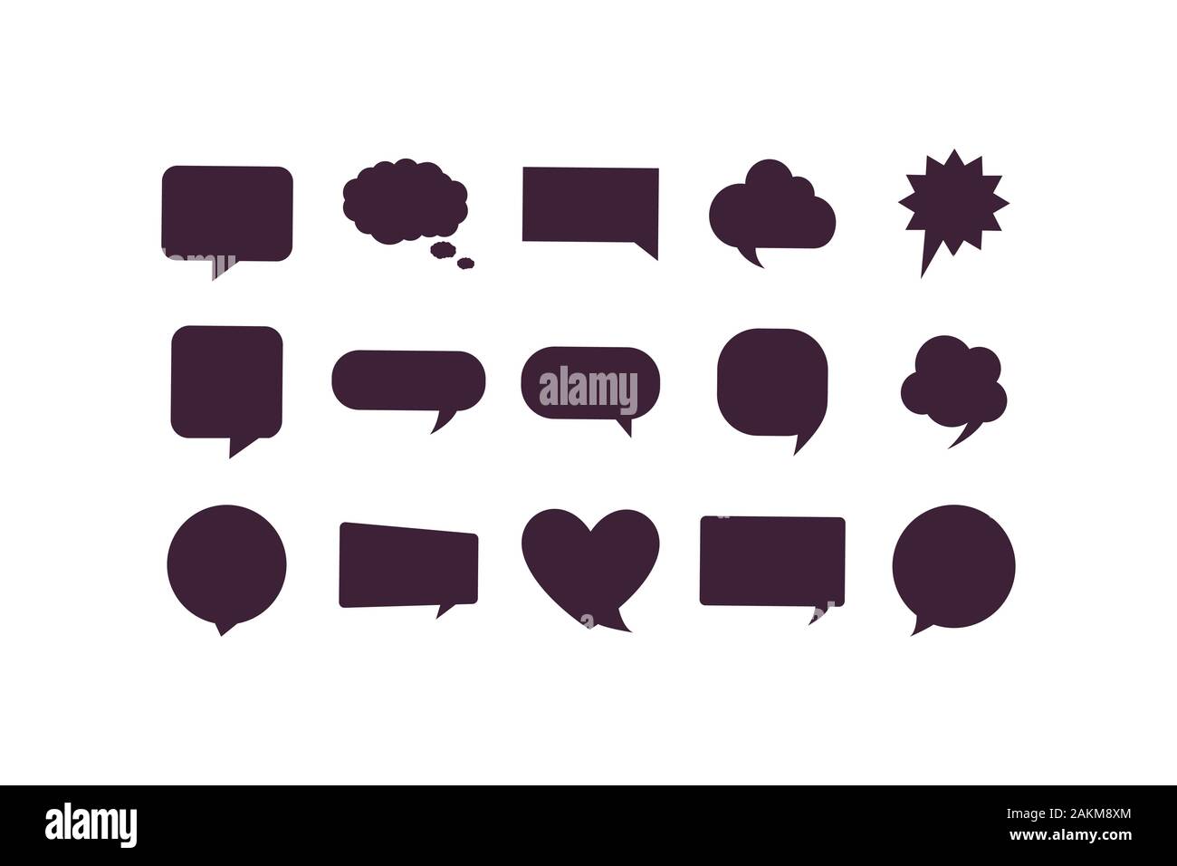 Communication bubbles set design, Message discussion conversation talk ...