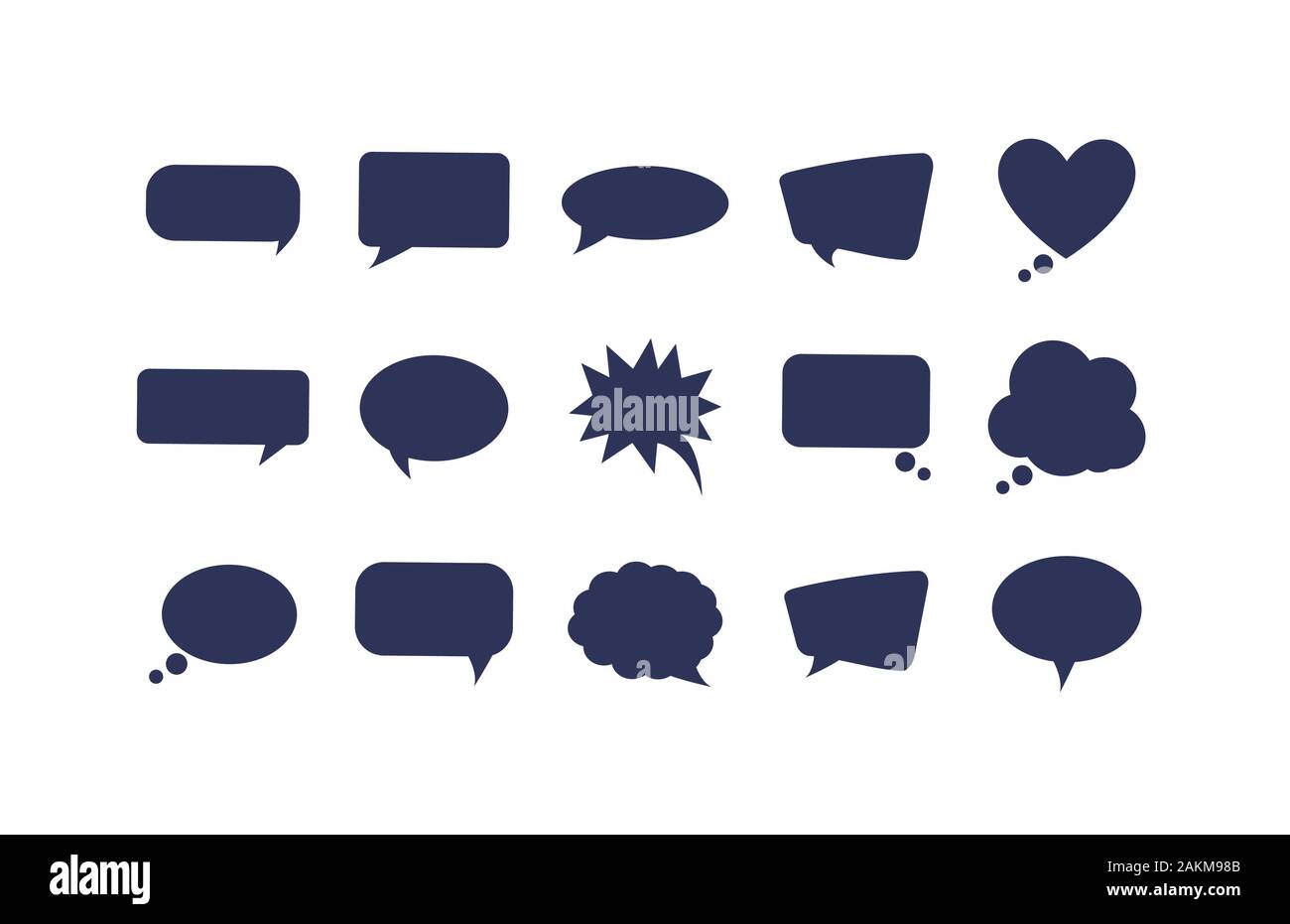 Communication bubbles set design, Message discussion conversation talk ...