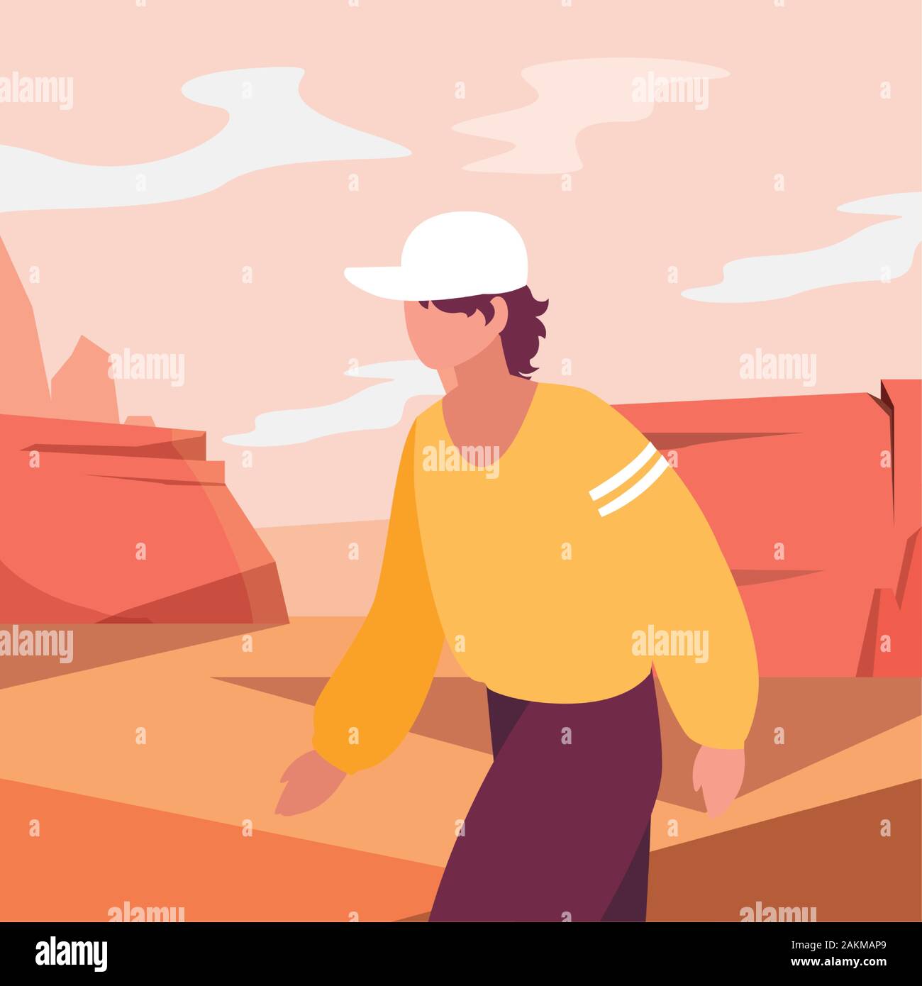 Walker destination Stock Vector Images - Alamy