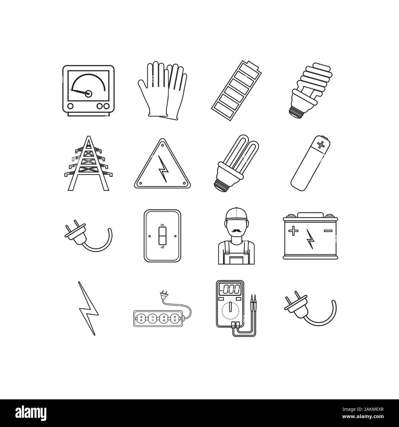 Plug gauge Stock Vector Images - Alamy