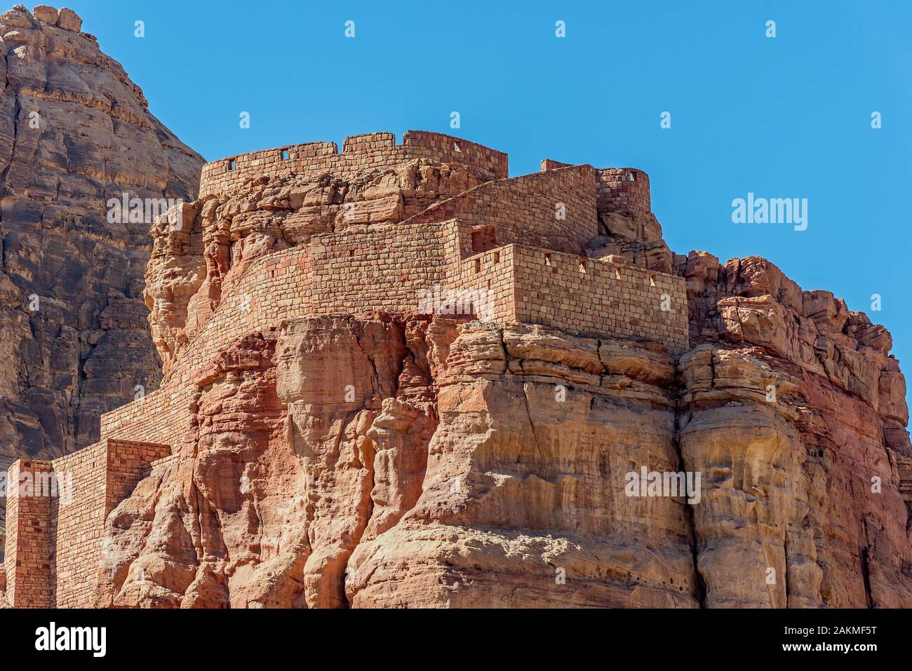 Al Ula Fort on mountain rock Stock Photo - Alamy