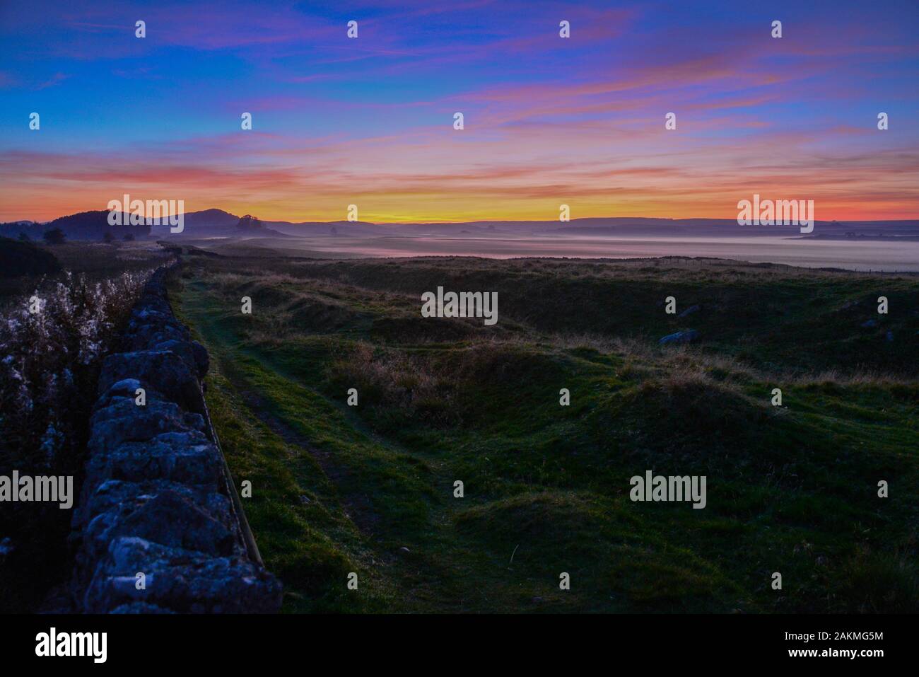 The Roman Wall Stock Photo - Alamy