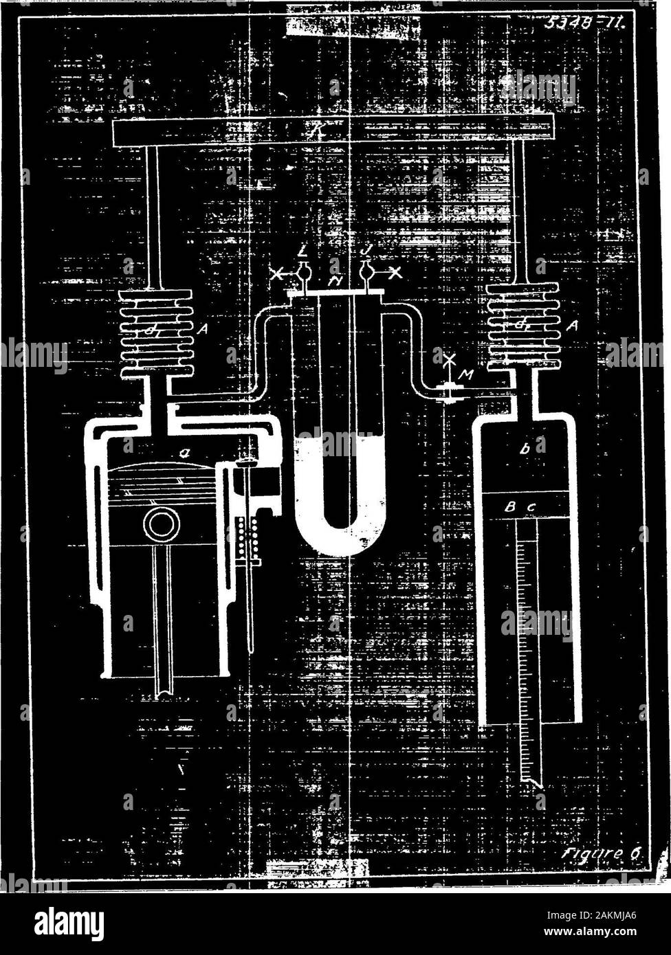Instrument for measuring engine clearance volumes Stock Photo - Alamy