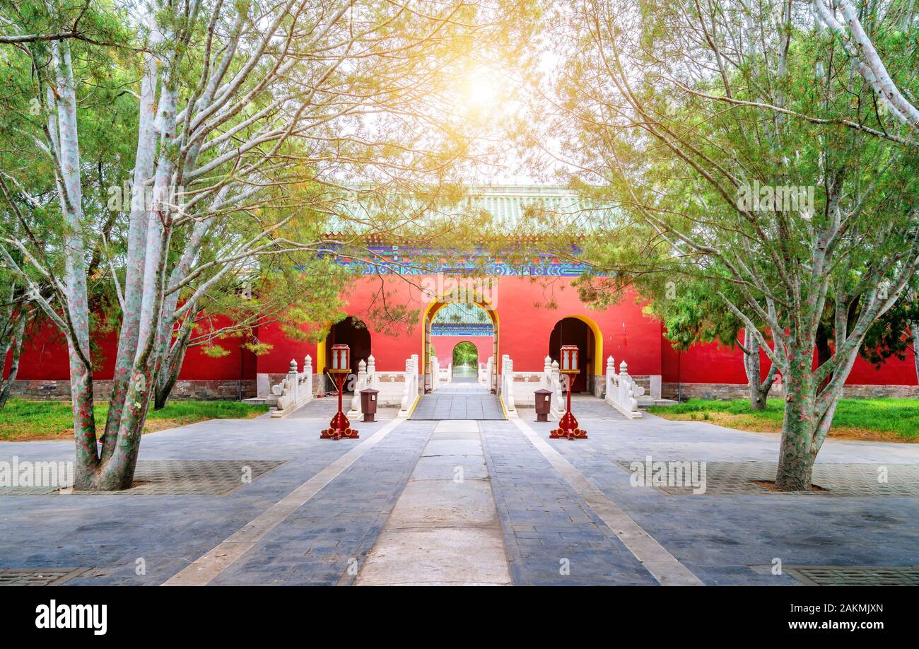 Ancient building located in Tiantan Park, Beijing, China Stock Photo ...