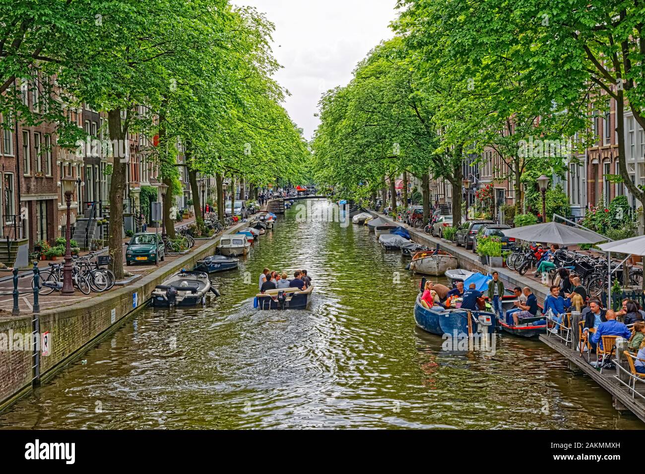 Amsterdam Canal Boat Cafe High Resolution Stock Photography and Images ...