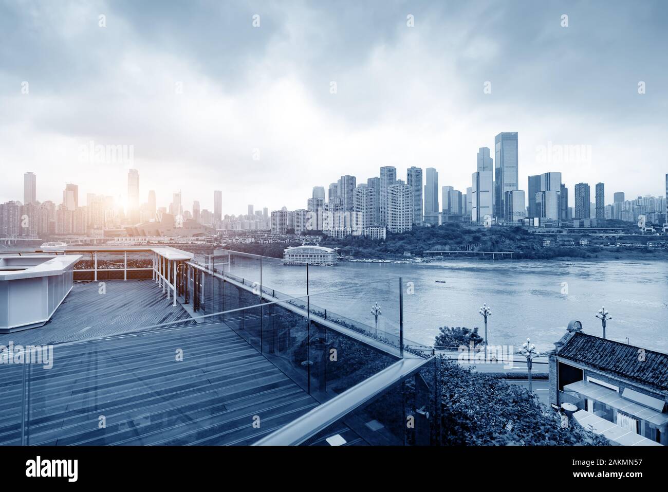 Chongqing city skyline, modern bridges and skyscrapers Stock Photo - Alamy