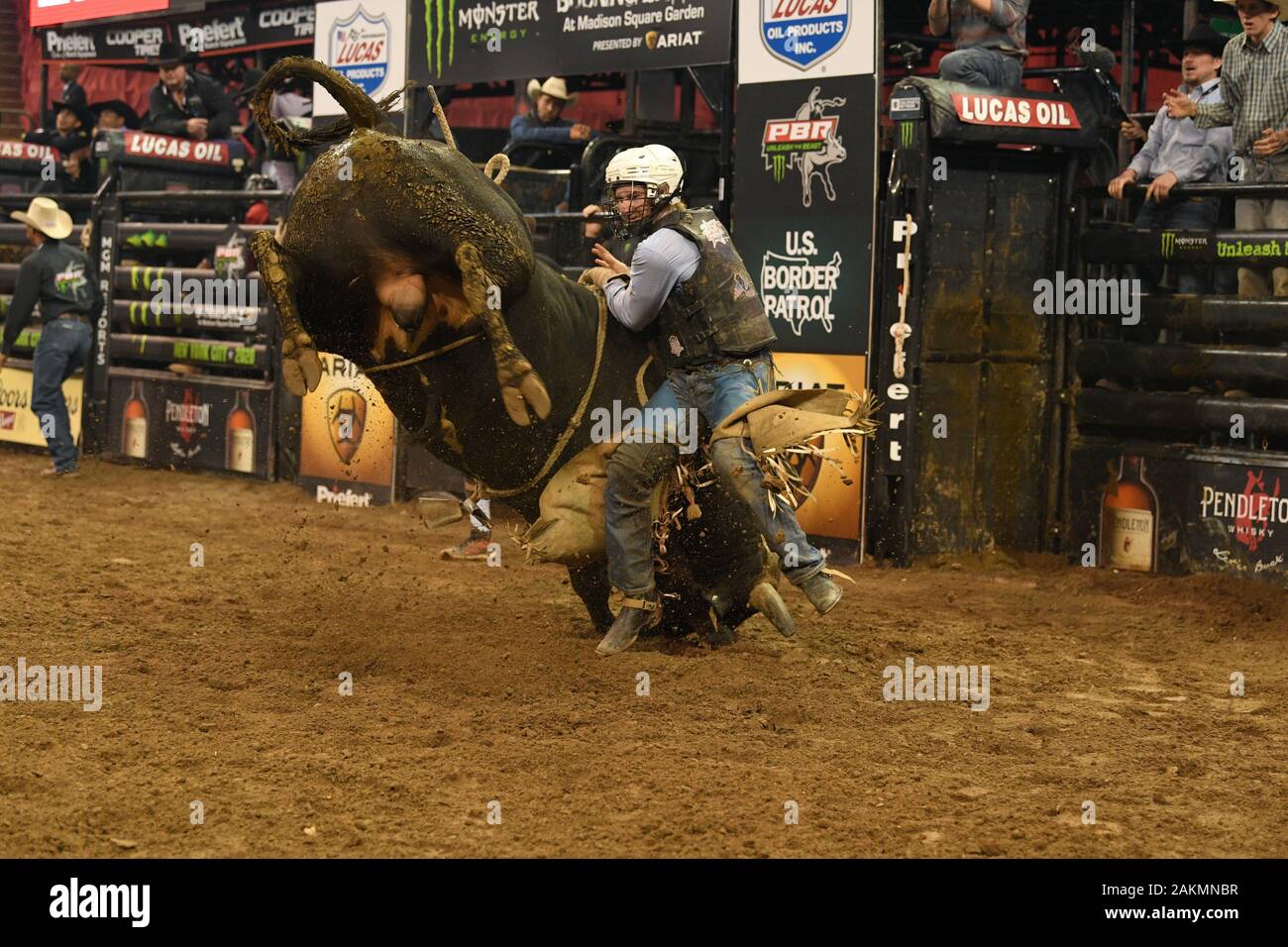 NEW YORK, NY - JANUARY 04: Aaron Kleier rides Gangster Time during the ...