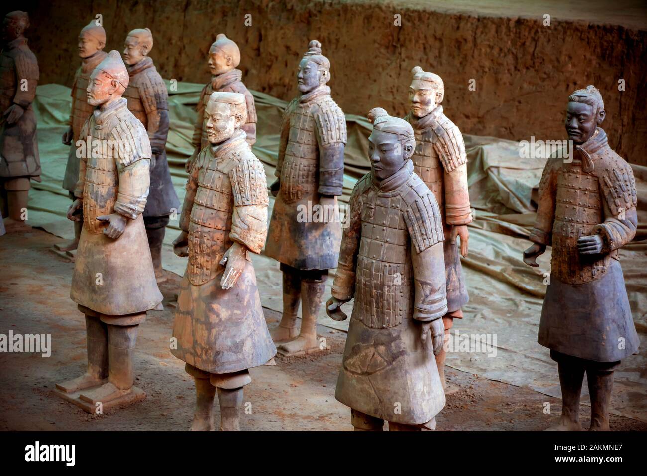 Tomb of ancient Chinese emperors: Terracotta Warriors and Horses. Has ...