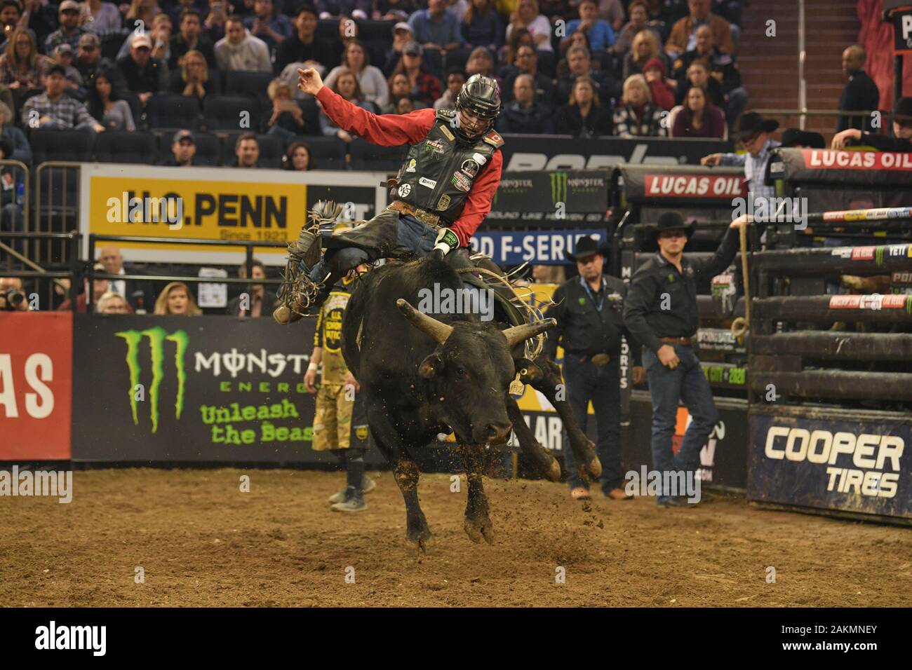 NEW YORK, NY - JANUARY 04: Jared Parsonage rides Crazed Addiction ...