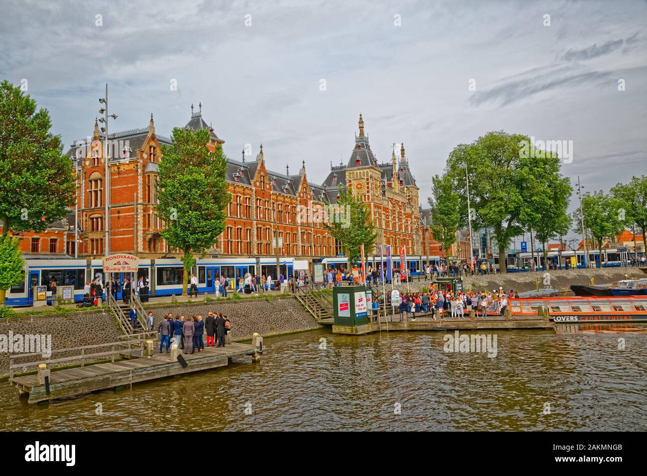 Amsterdam main train station Central Station Netherlands Stock Photo ...