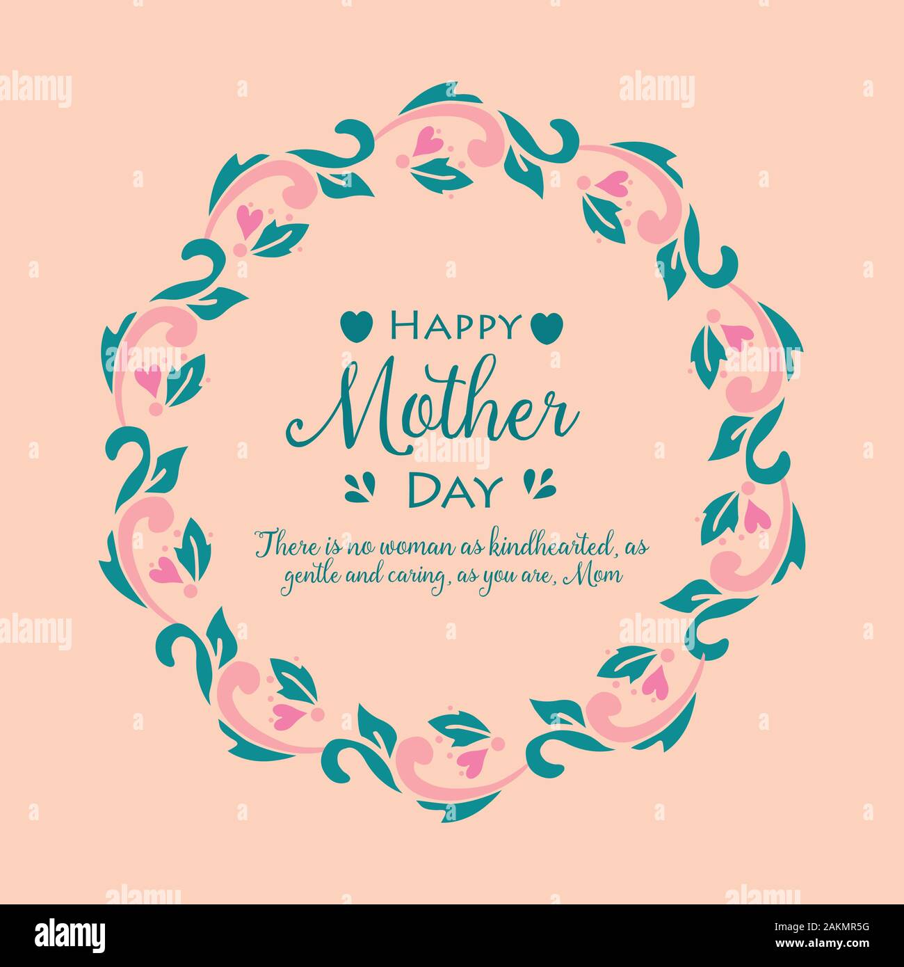 Template design for happy mother day invitation card, with elegant ...