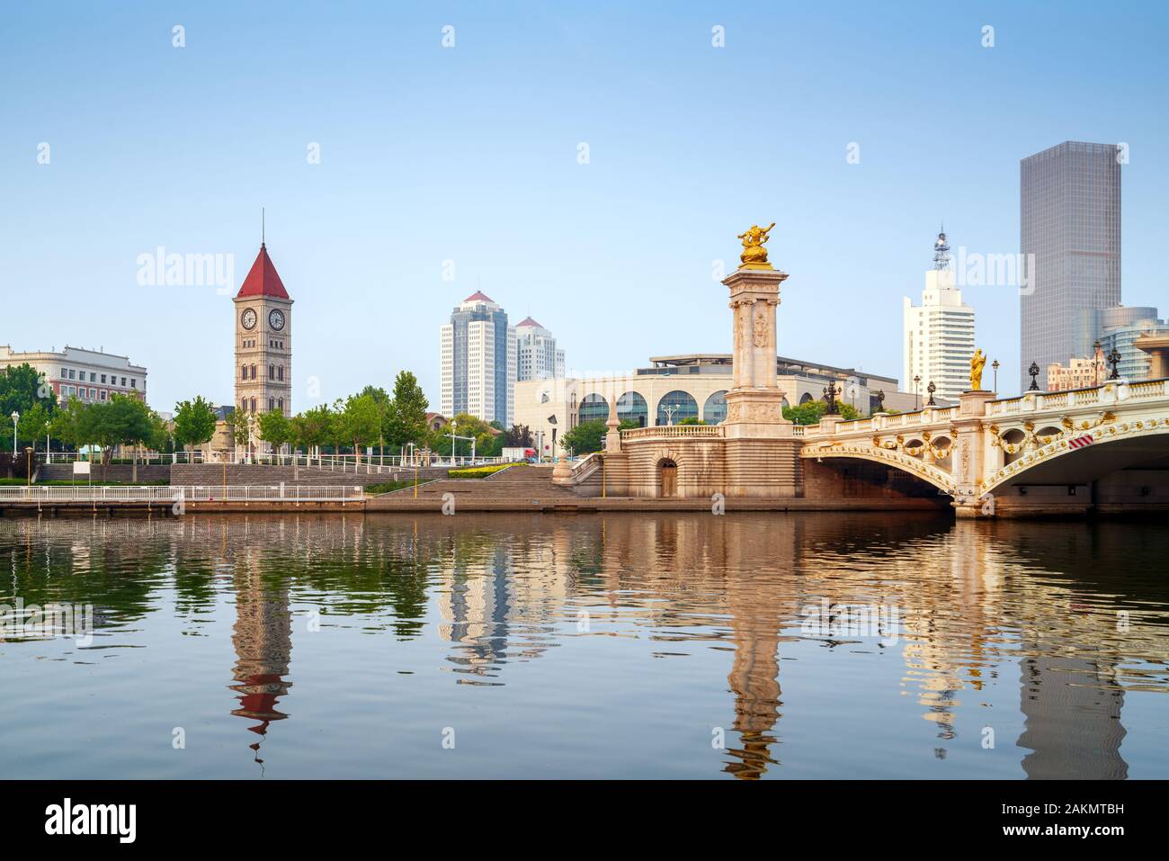 Urban architectural landscape in Tianjin, China Stock Photo - Alamy