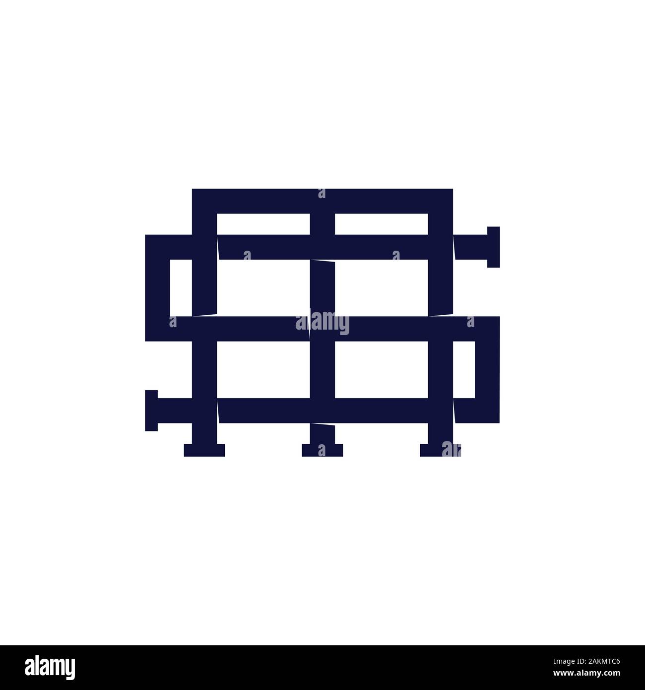 letter ms linked geometric logo vector Stock Vector Image & Art - Alamy