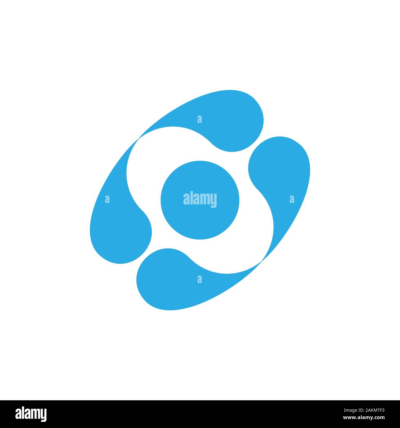 abstract curves water drops simple design logo vector Stock Vector ...