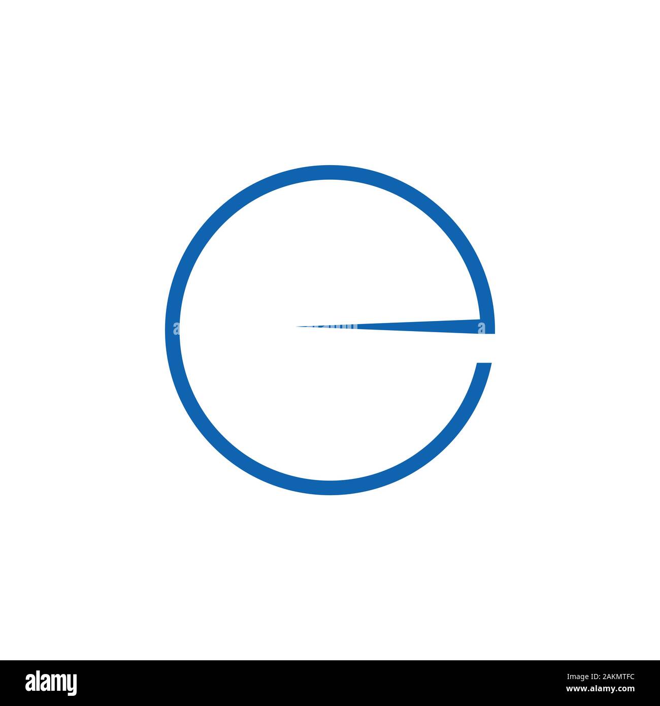 letter e thin needle circle logo vector Stock Vector Image & Art - Alamy