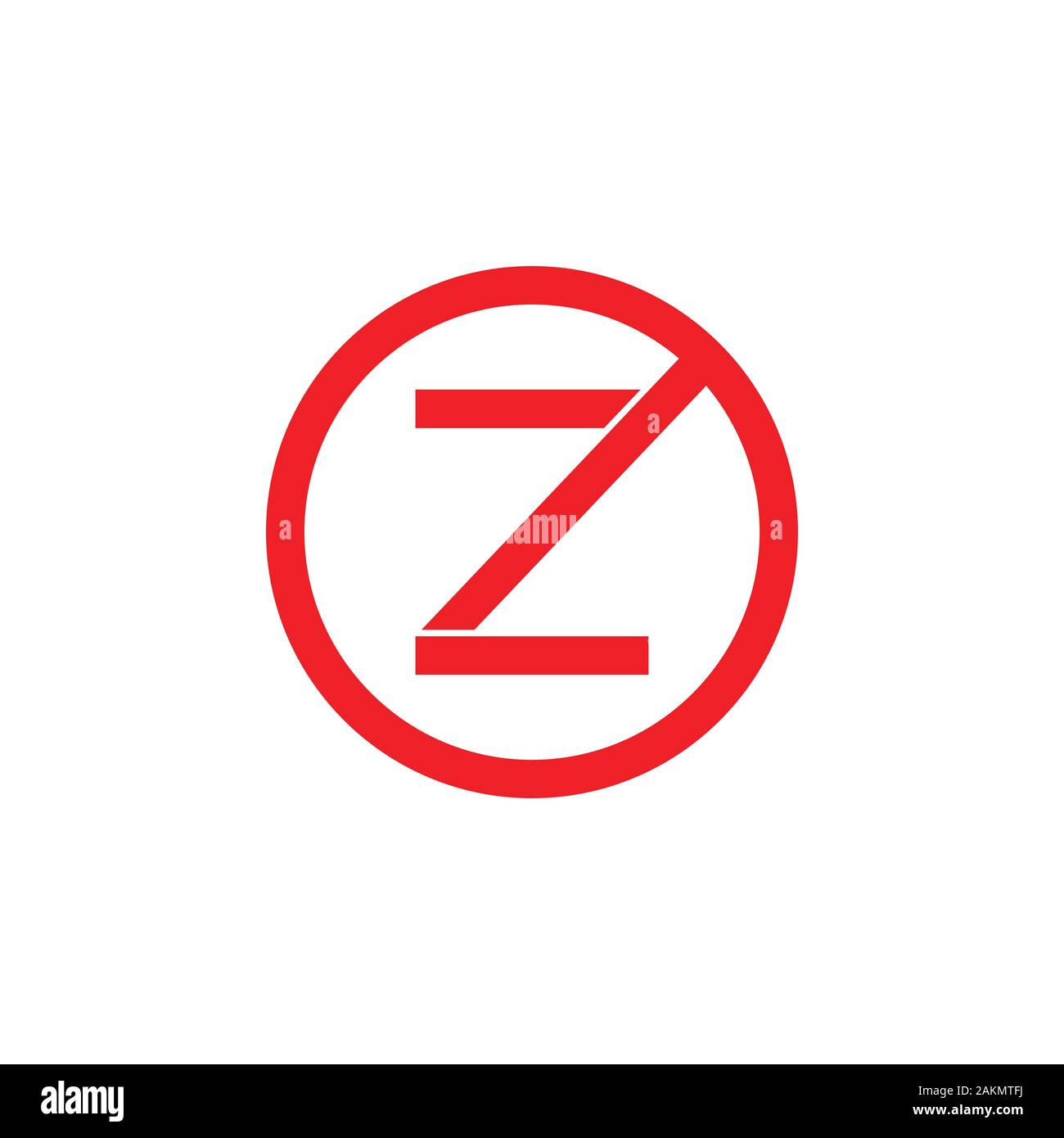 letter z circle simple minimalist logo vector Stock Vector Image & Art - Alamy
