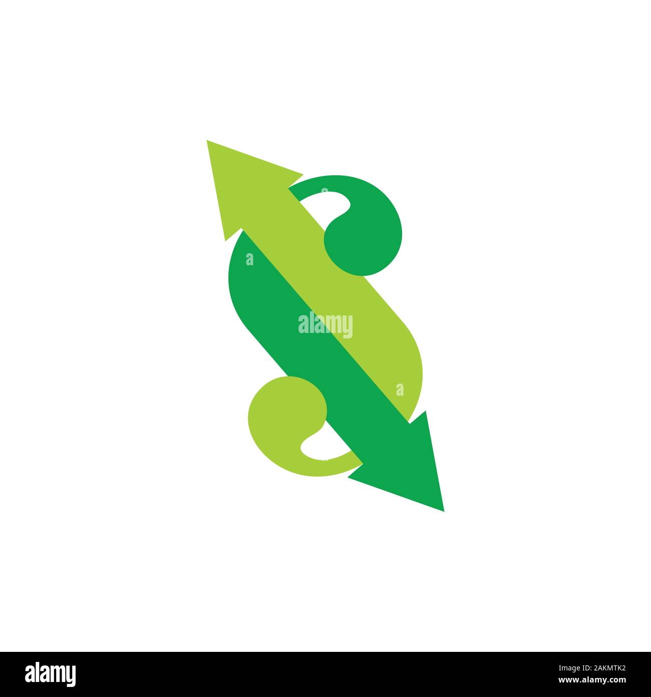 letter s opposite arrow logo vector Stock Vector Image & Art - Alamy