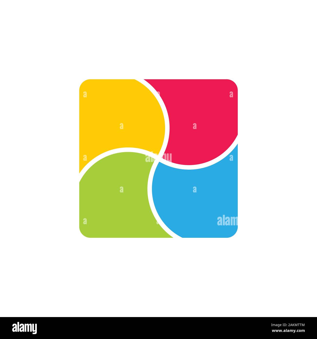 abstract curves square motion logo vector Stock Vector Image & Art - Alamy