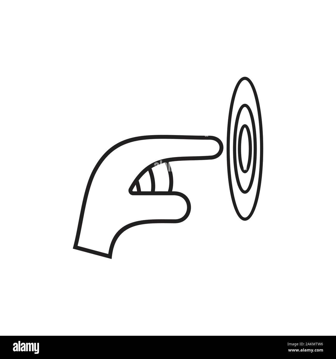 Finger touch Stock Vector Images - Alamy