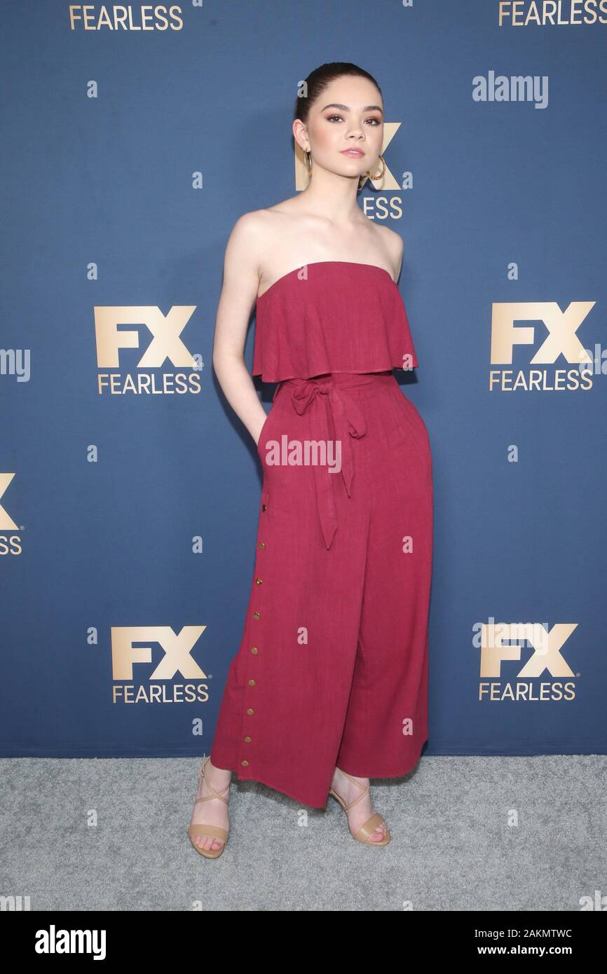 Pasadena, Ca. 9th Jan, 2020. Hannah Alligood at the FX Networks Star ...