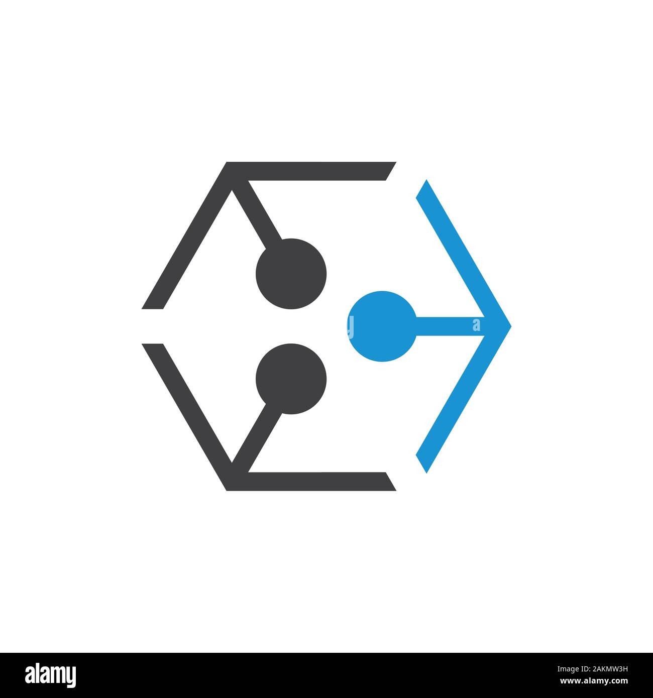 dots arrow geometric line logo vector Stock Vector Image & Art - Alamy