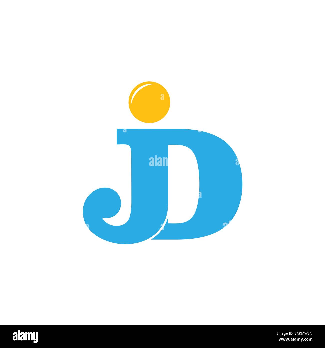 letter jd linked colorful logo vector Stock Vector Image & Art - Alamy