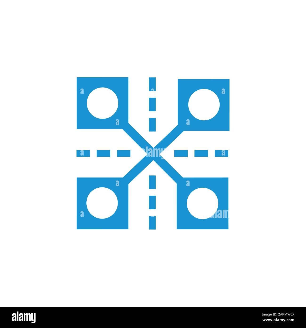 stripes square geometric abstract path logo vector Stock Vector Image ...