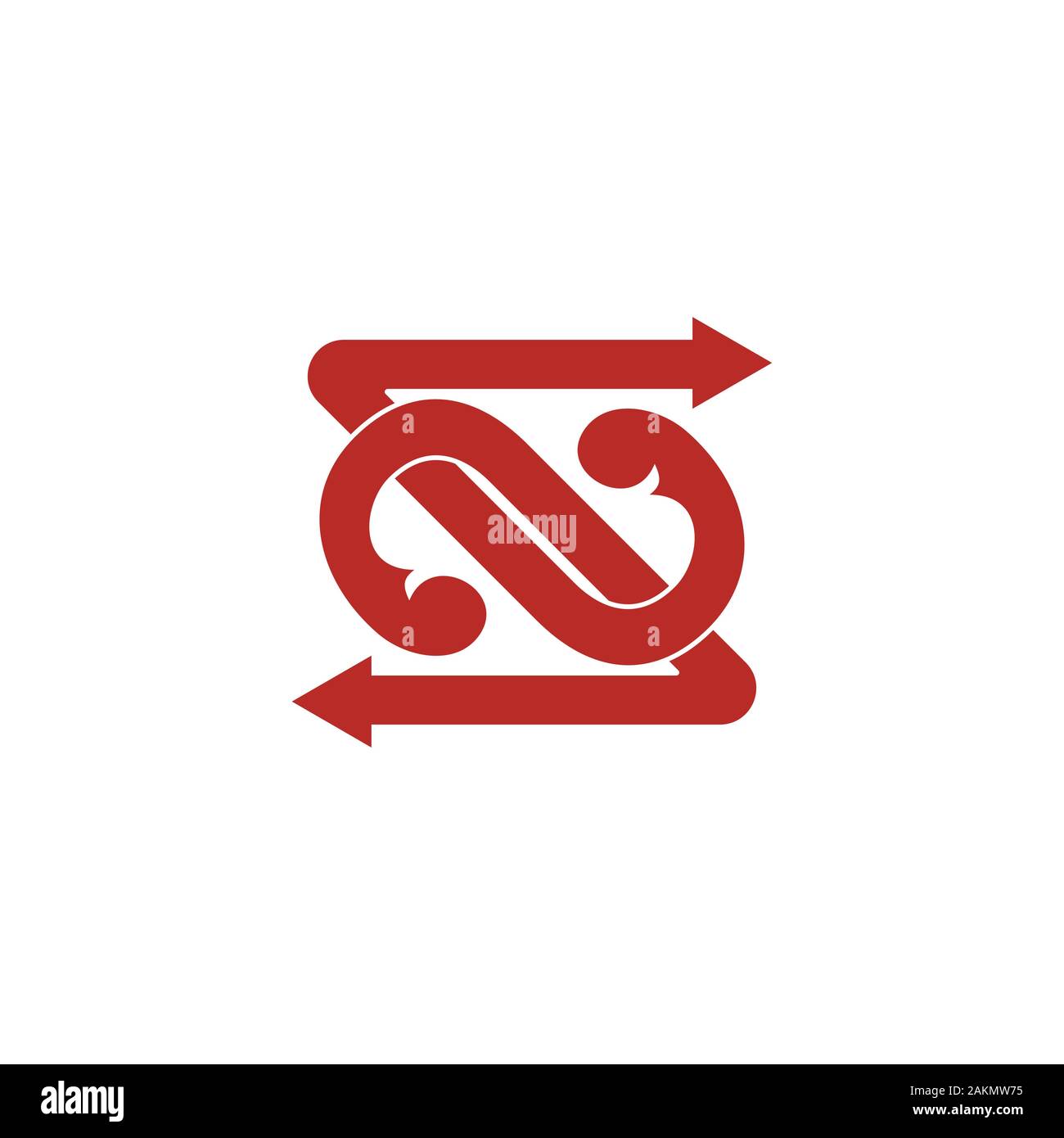 letter s linked unique overlap logo vector Stock Vector Image & Art - Alamy