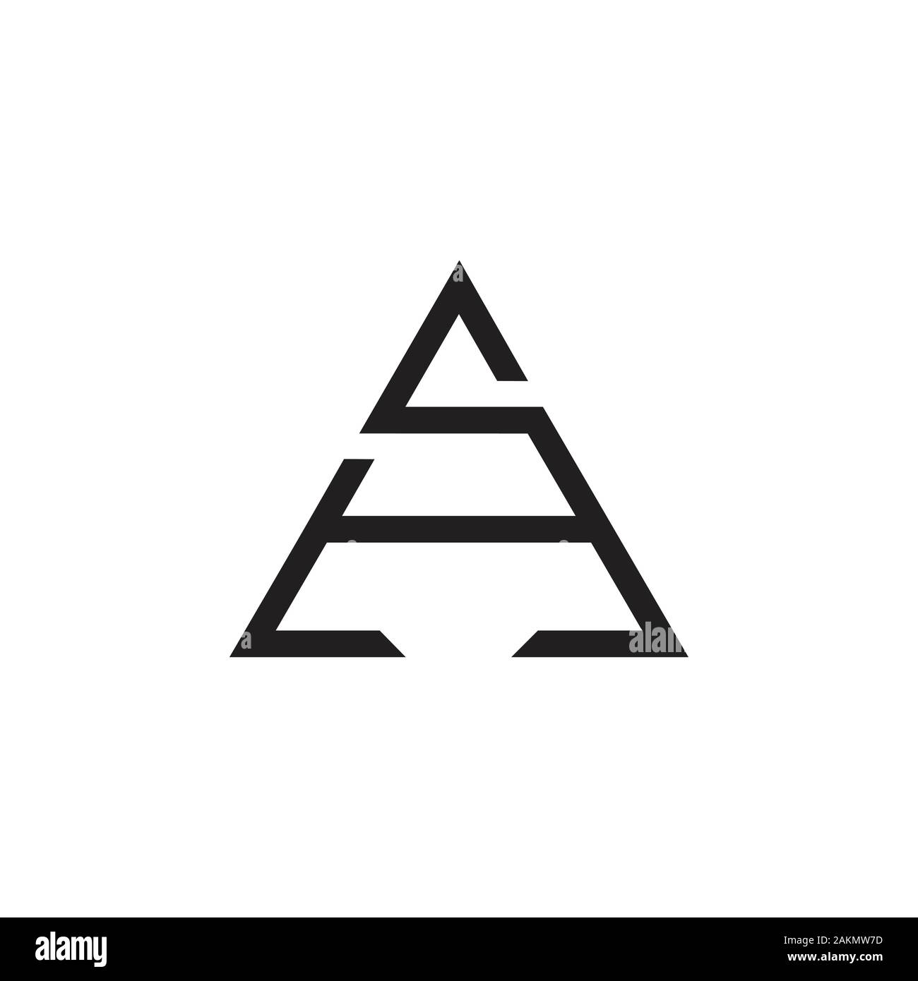 letter sa arrow geometric line logo vector Stock Vector Image & Art - Alamy