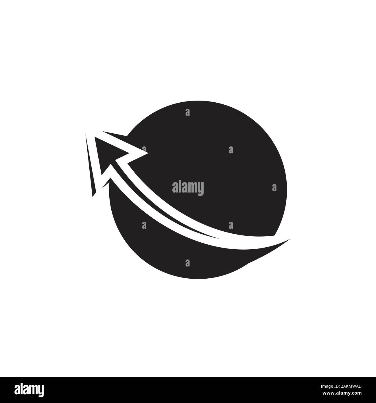 geometric arrow global logo vector Stock Vector Image & Art - Alamy