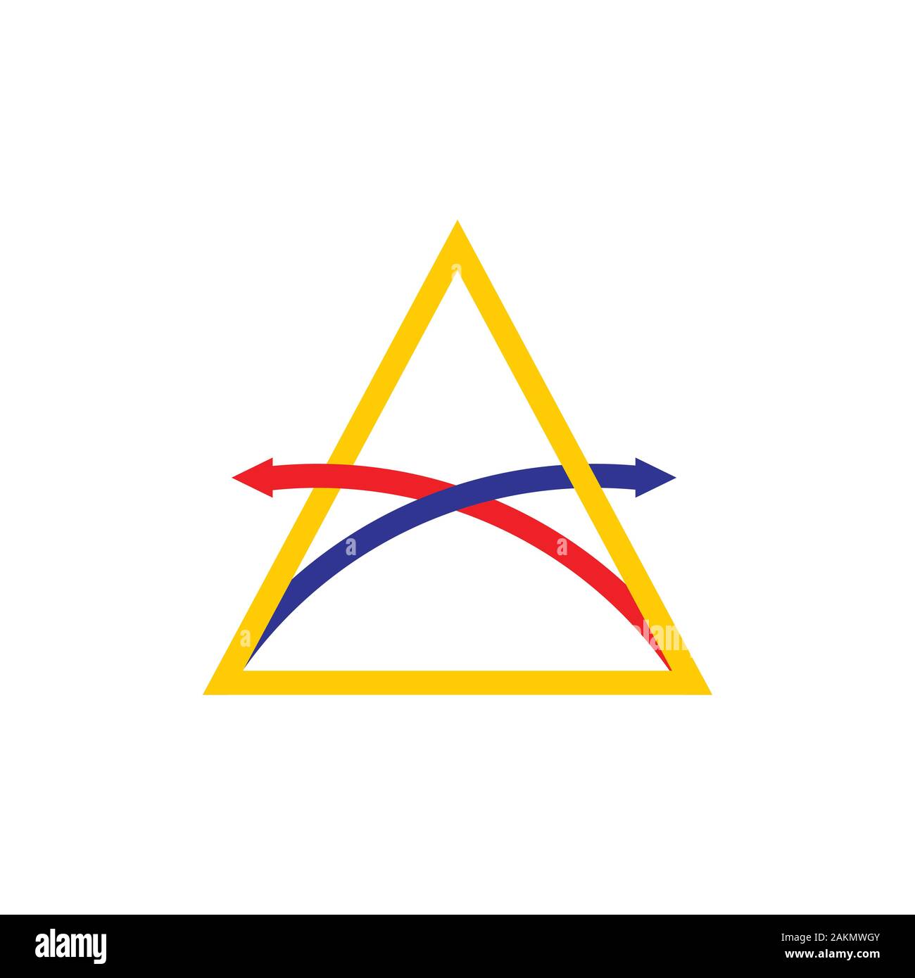 letter a overlapping arrow line logo vector Stock Vector Image & Art ...