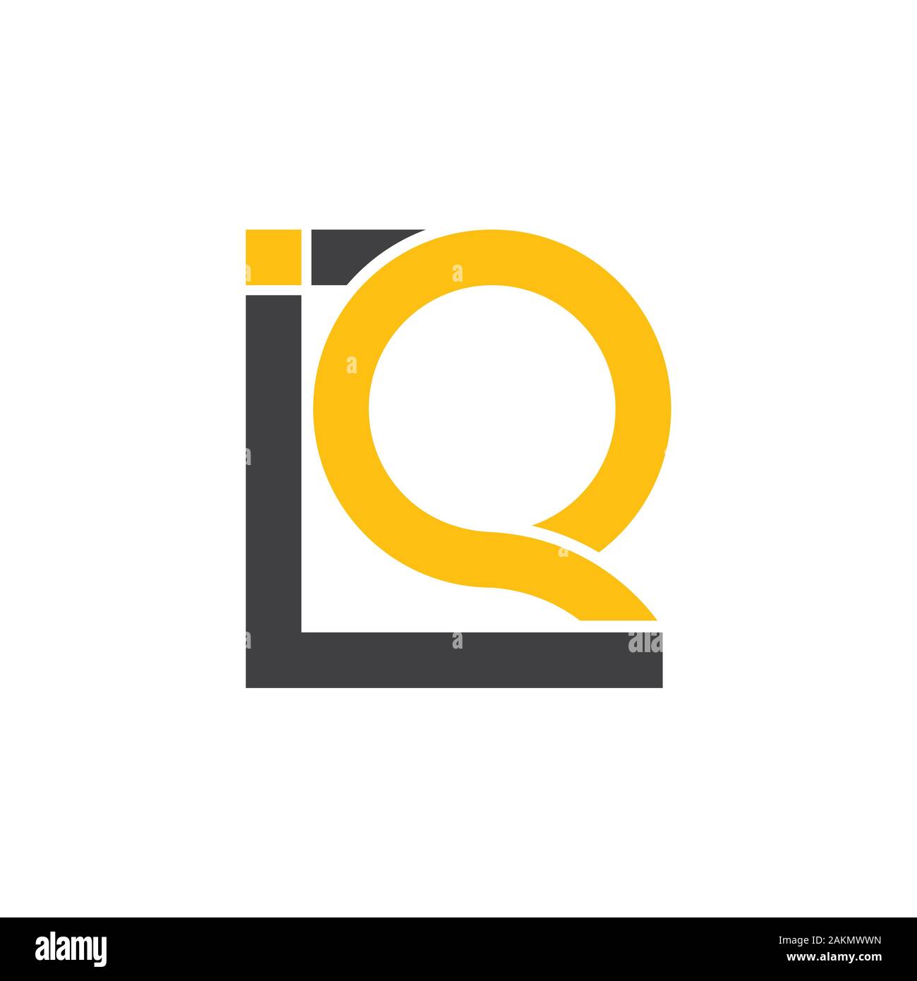 letters iq square geometric logo vector Stock Vector Image & Art - Alamy