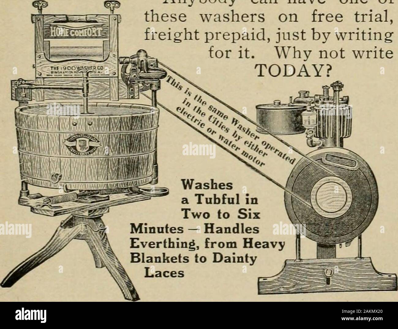 1900 motor washer hi-res stock photography and images - Alamy