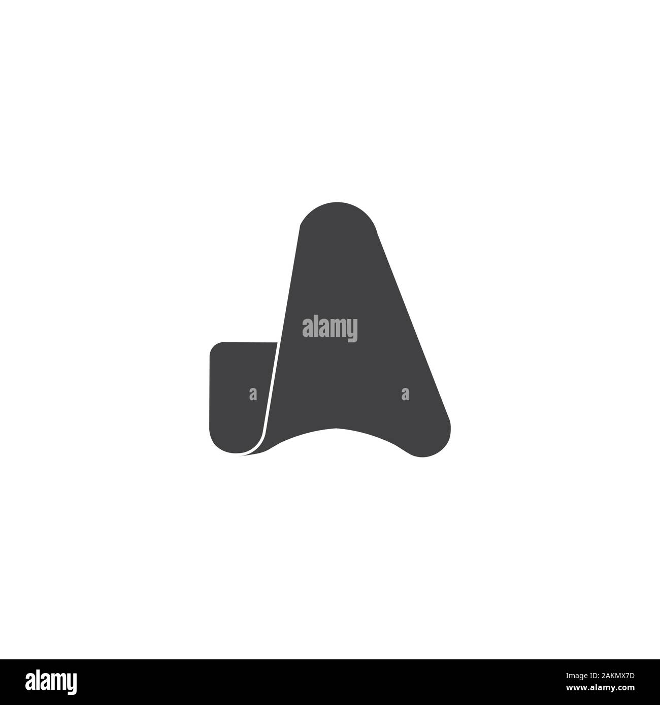 3d curves arrow simple logo vector Stock Vector Image & Art - Alamy