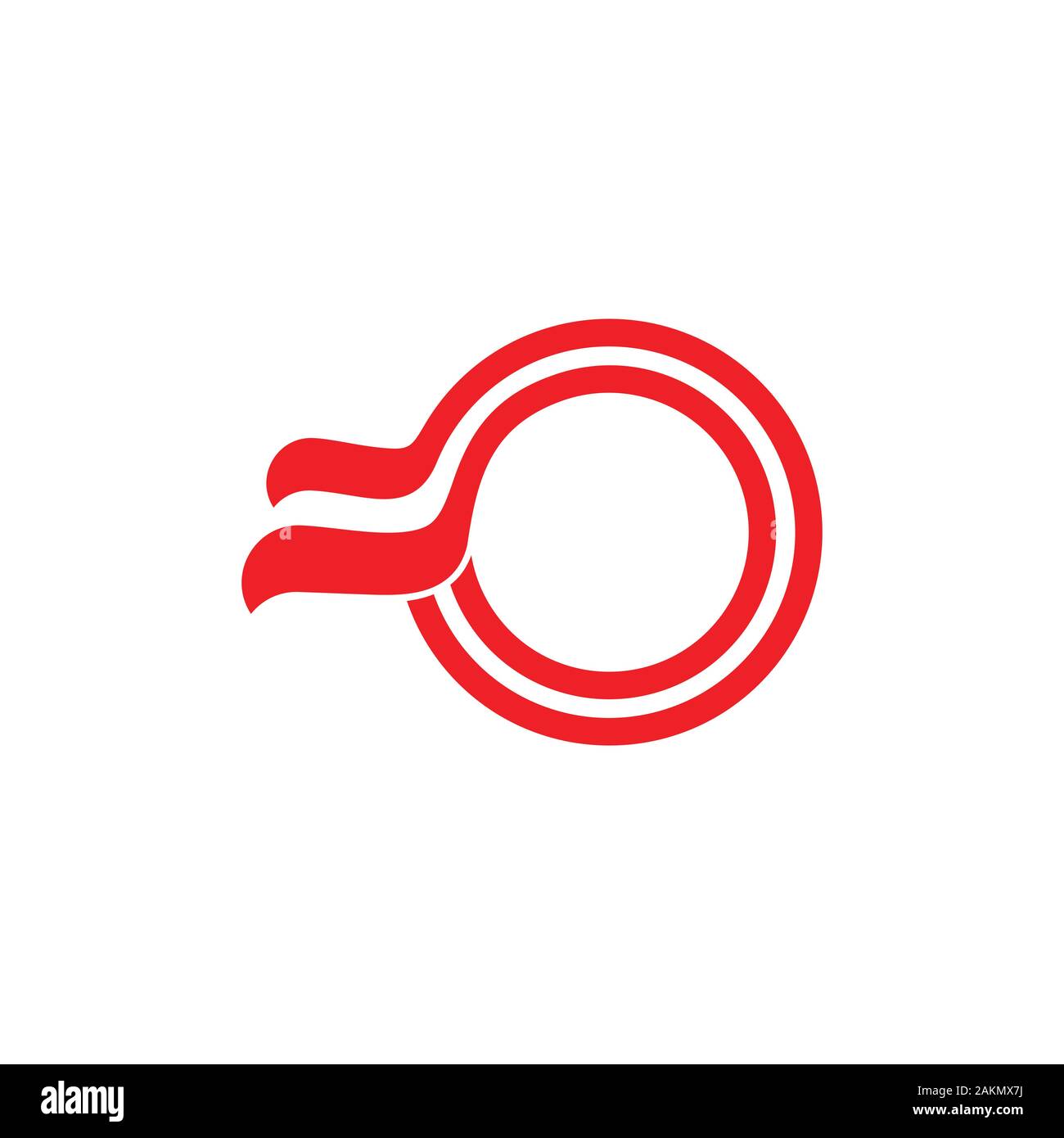 letter o movement ribbon design logo vector Stock Vector Image & Art ...
