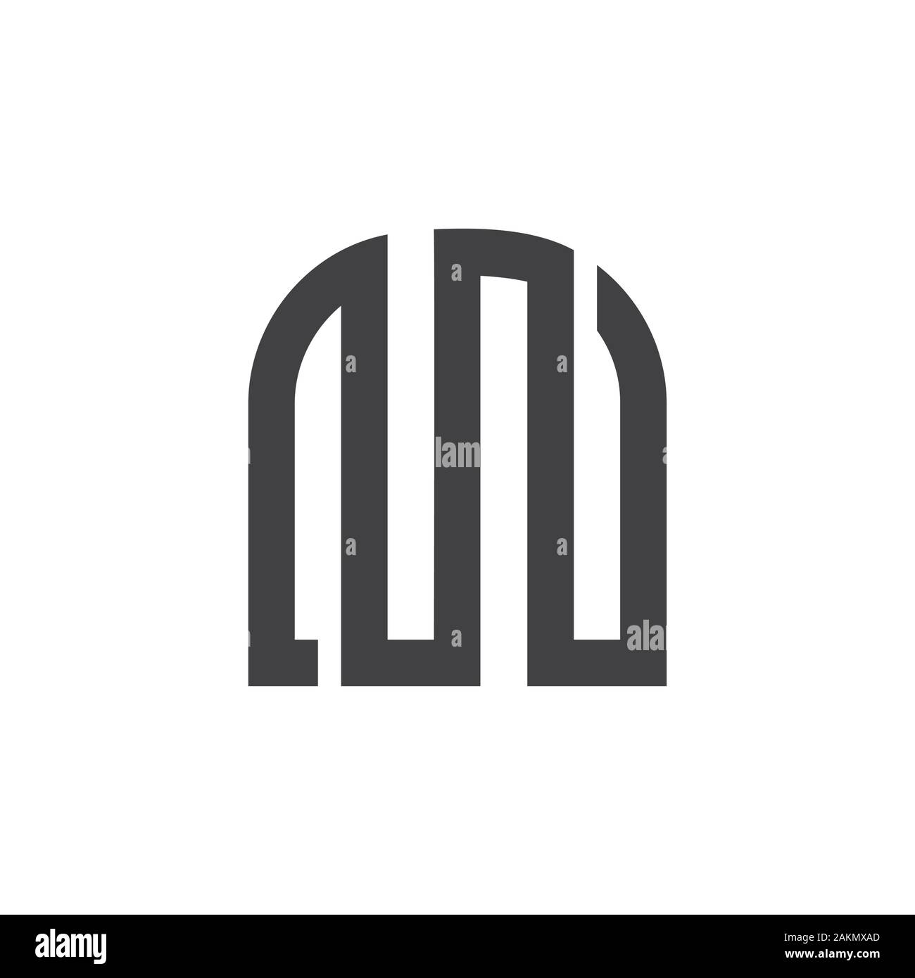 line geometric window shape logo vector Stock Vector Image & Art - Alamy