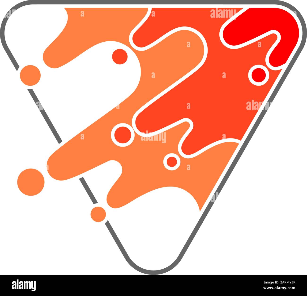 red triangle arrow motion geometric logo vector Stock Vector Image ...