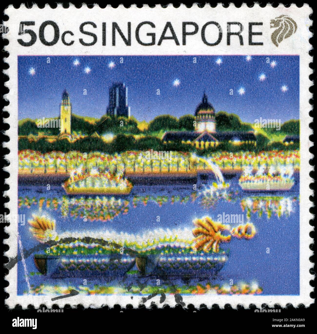 Chinese New Year boat float Stock Photo - Alamy