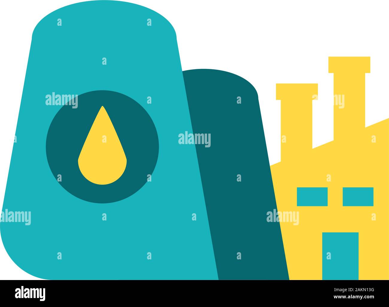 Building design, factory environment dirty danger industry plant ...