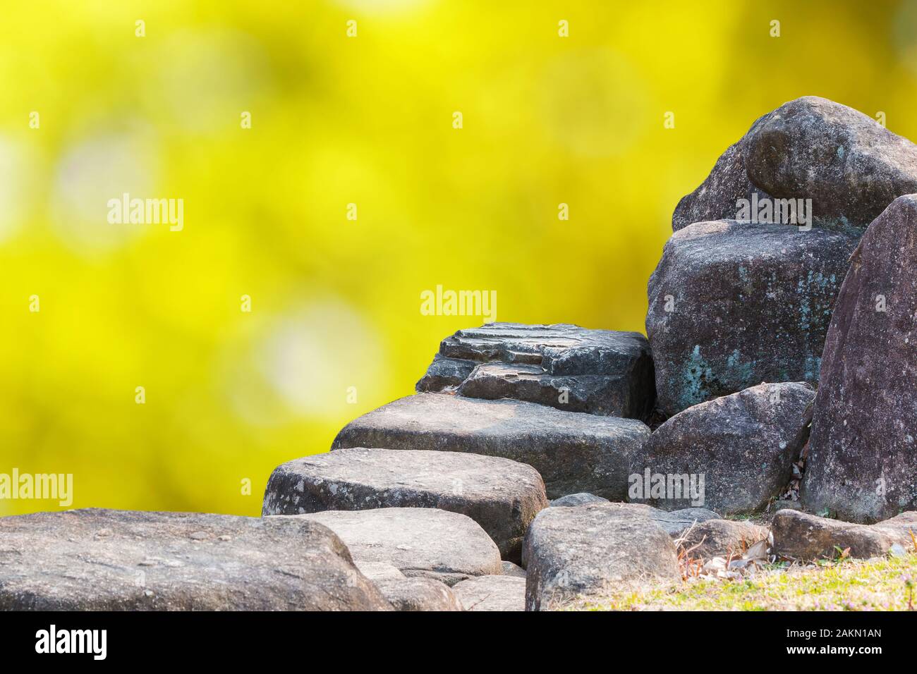 Stone staircase with beautiful nature background Stock Photo - Alamy