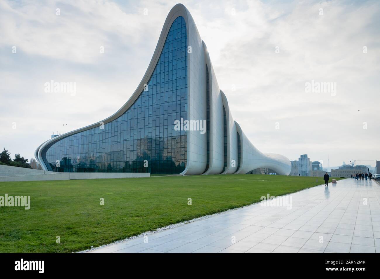 Baku, Azerbaijan - December 2019: Heydar Aliyev Center architecture ...