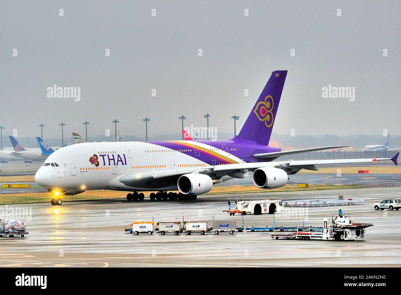Thai Airways A380 High Resolution Stock Photography and Images - Alamy