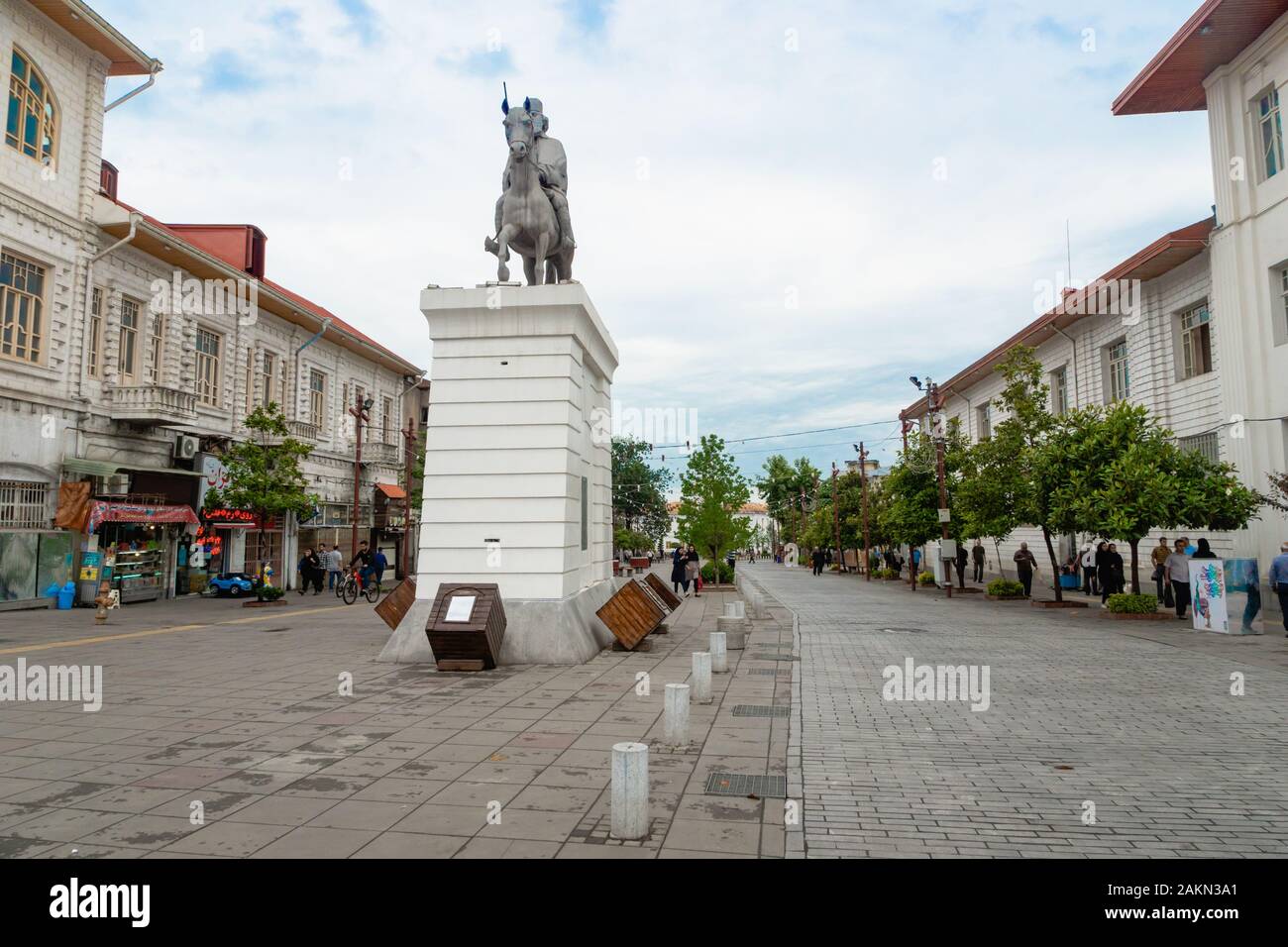 Rasht, Iran - June 2018: Rasht city central area view in Iran. Rasht is ...