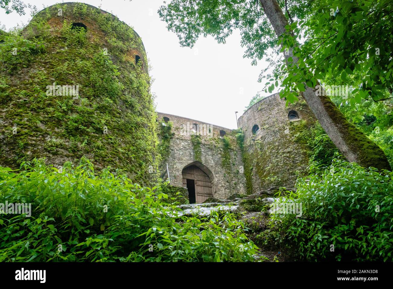 Fuman, Iran - June 2018: Rudkhan Castle view in Iran. Rudkhan Castle is ...