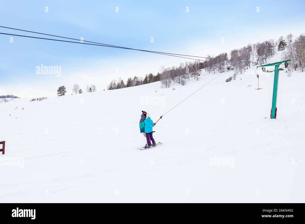 Rope Tow Ski Lift High Resolution Stock Photography and Images - Alamy
